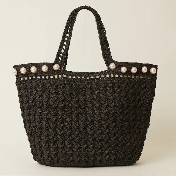 BTB Los Angeles | Bags | Btb Los Angeles Keli Pearl Tote Bag Black New ...